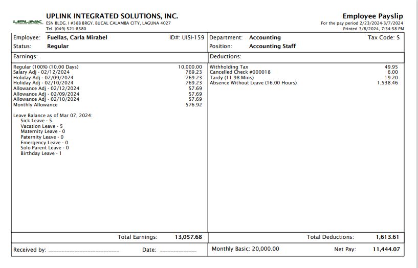 Employee Portal - Payslip Upload