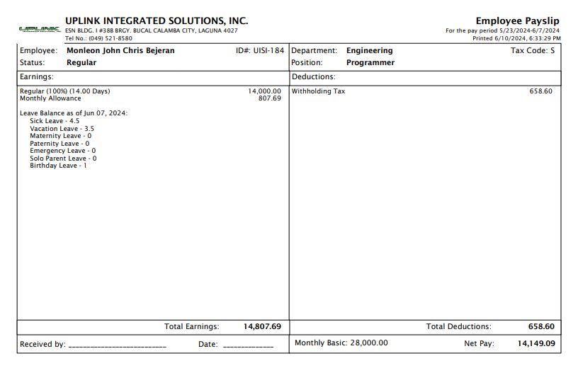 Employee Portal - Payslip Upload
